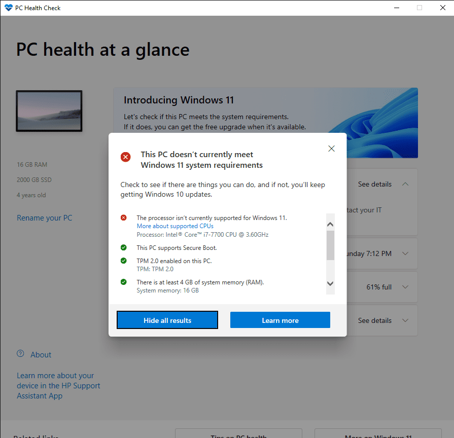 Comment télécharger et utiliser l'application PC Health Check Windows 11